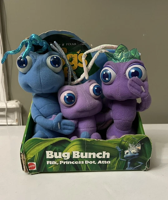MATTEL DISNEY PIXAR a Bug's life Bug Bunch Plush Ants Set 1998 £28.43 ...