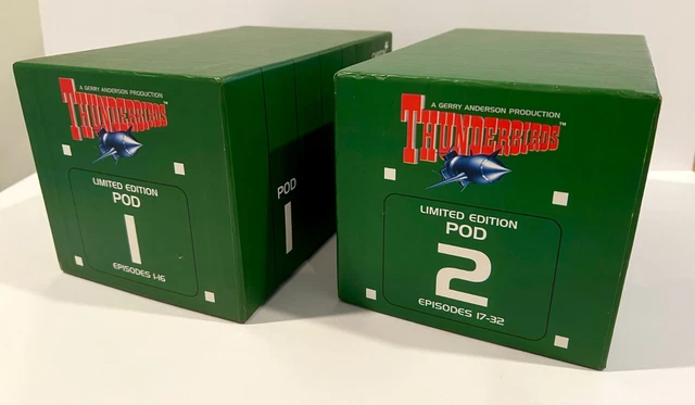 THUNDERBIRDS VHS LTD Edition Box Set - Pods 1 & 2 (Episodes 1-32) £47.96 - PicClick UK