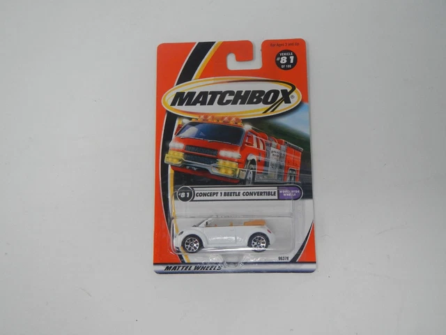 MATCHBOX WORLDWIDE WHEELS Concept 1 Beetle Convertible #81 EUR 2,61 ...
