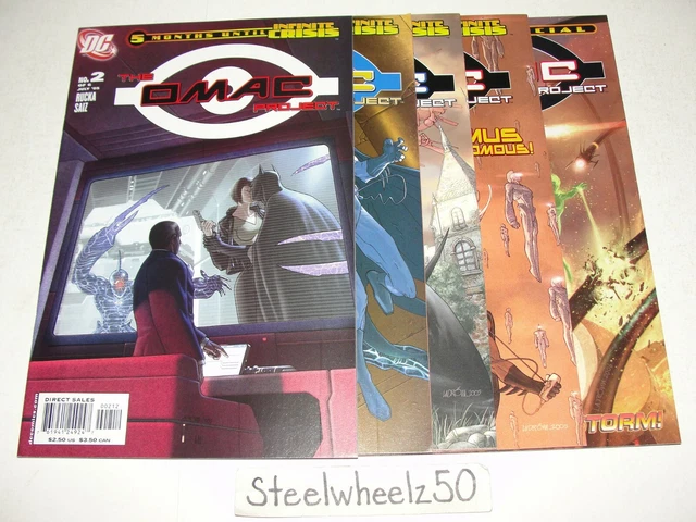 LOT DE BANDES dessinées Omac Project 5 DC 2005 #2 3 4 6 spécial Batman ...