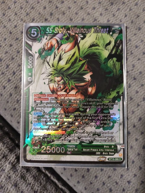 2022 DRAGON BALL Super CCG - Fighter's Ambition Broly #BT19-089 Holo EUR 3,00 - PicClick DE