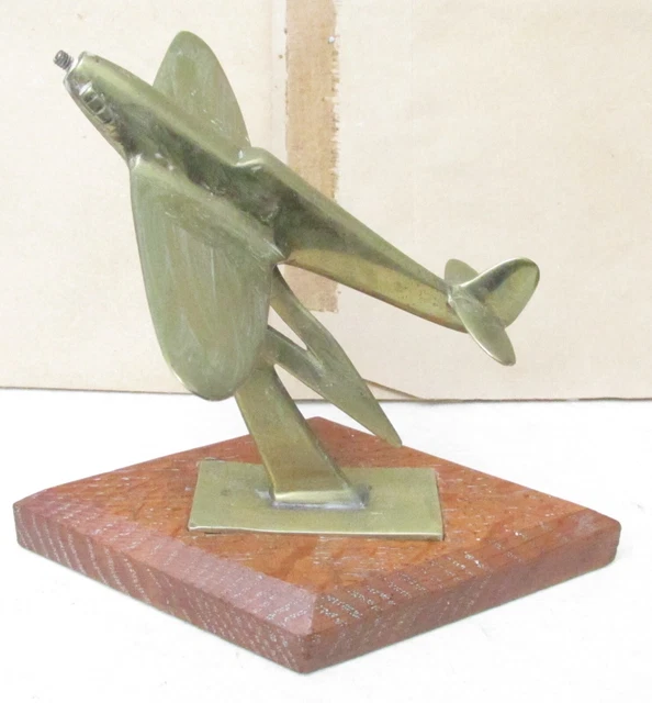 A VINTAGE SOLID Brass Model of a Spitfire £25.00 - PicClick UK