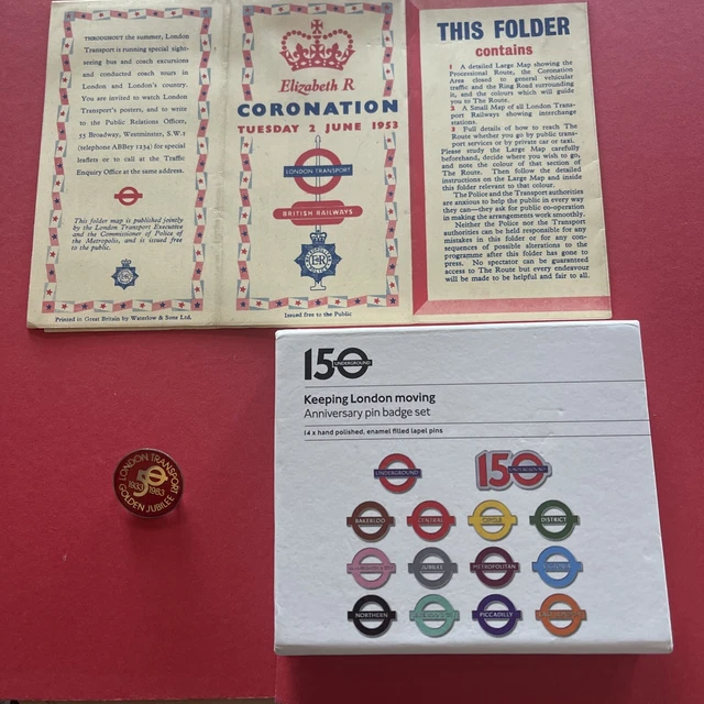 LONDON UNDERGROUND ANNIVERSARY Pin Badge Set 150 Years 2012 Original ...