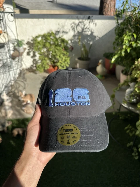 OFFICIAL 2026 FIFA World Cup in HOUSTON Adjustable Black And Blue Hat ...