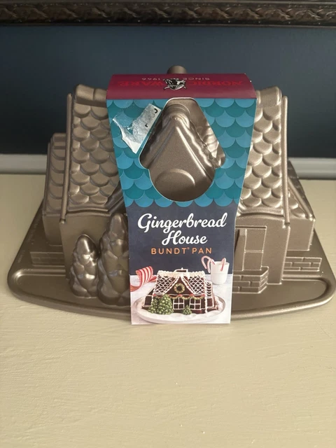 NORDIC WARE GINGERBREAD House Christmas Cake Mold Bundt Pan NWT $52.70 ...
