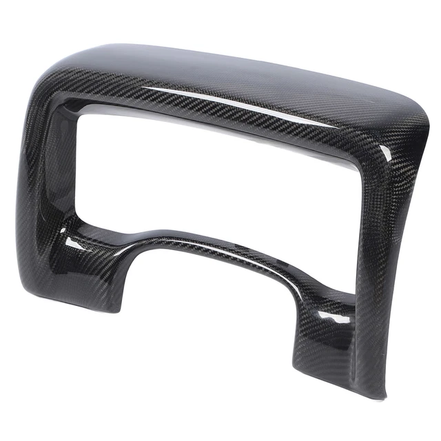DASHBOARD INSTRUMENT PANEL Cover Carbon Fiber Center Console Instrument ...