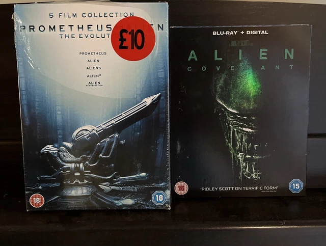 COVENANT PROMETHEUS TO Alien - The Evolution 6-Film Collection DVD ...