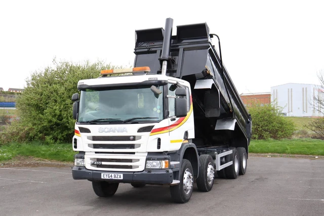 SCANIA P410 8X4 Sleeper Cab Manual Steel Tipper (2014) £16,750.00 - PicClick UK