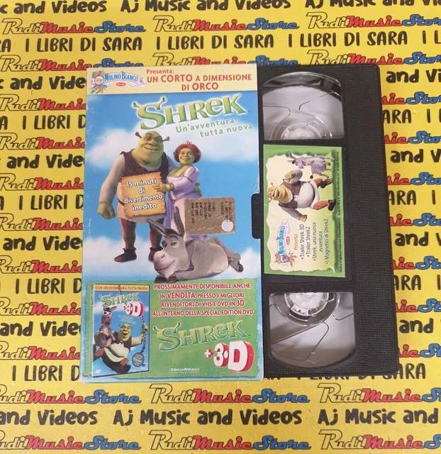 VHS*FILM SHREK UNA NUOVA AVVENTURA mulino bianco DREAMWORKS (F75)** EUR ...