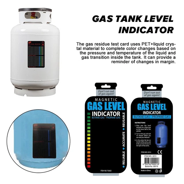 FUEL TANK LEVEL Indicator - Magnetic Gauge for Propane Butane Bottles ...