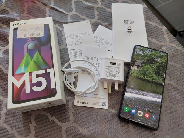 SAMSUNG GALAXY M51 Sm-M515F Black Android Mobile Phone-128Gb / 6Gb Ram ...