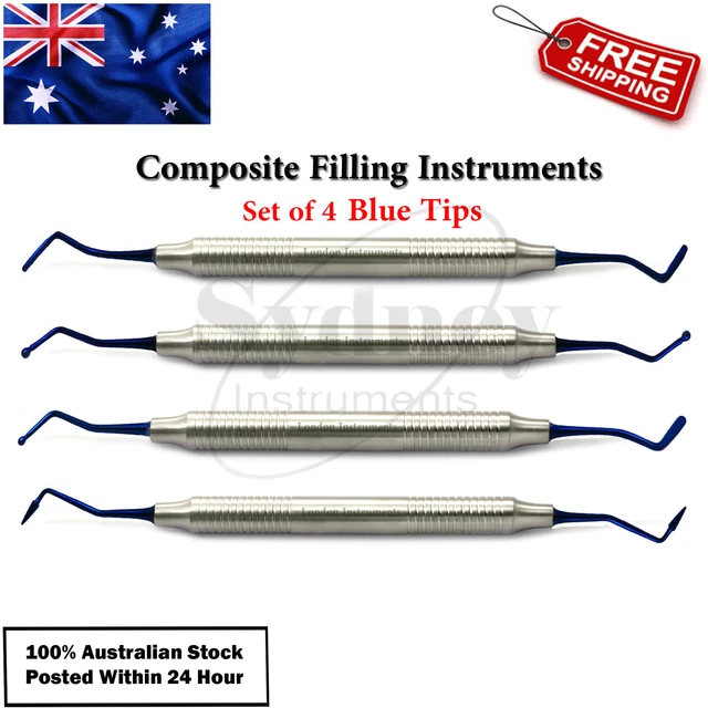 DENTAL COMPOSITE AMALGAM Instruments Restorative Blue Tip Anterior ...