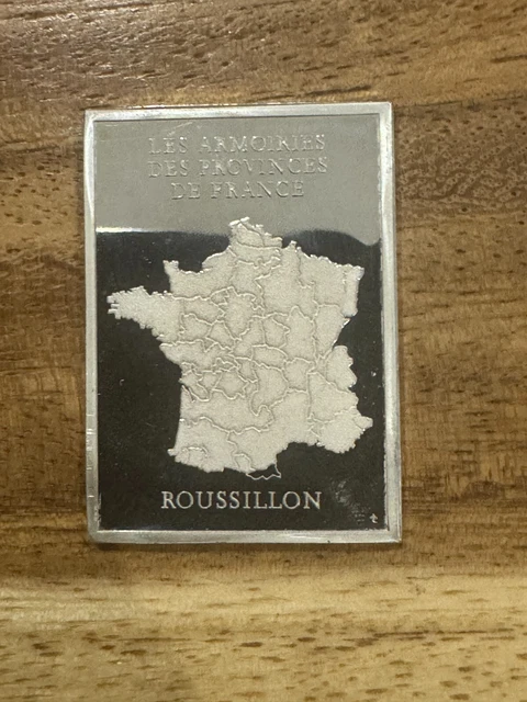 FRANCE MÉDAILLE LES Armoiries des Provinces de France ROUSILLON 1976 ...