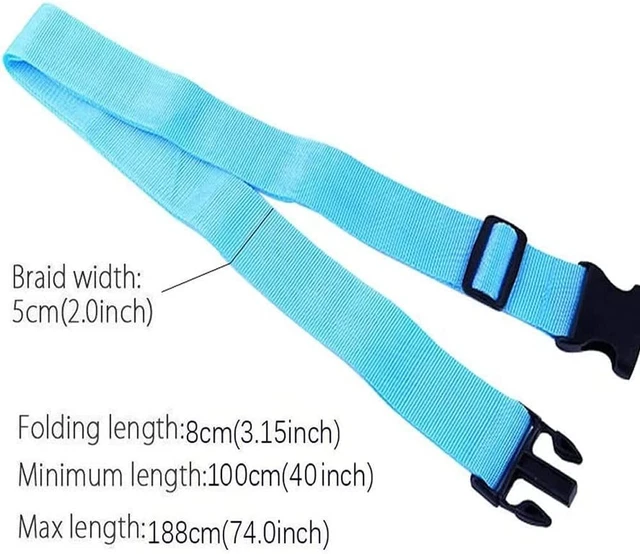 4 PACK LUGGAGE Straps for Suitcases, 70.8 Inch Adjustable Nylon Web ...