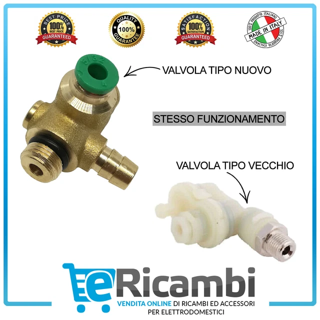 VALVOLA ACQUA 3 Vie Ricambio Originale per Macchina da Caffè Faber slot ...