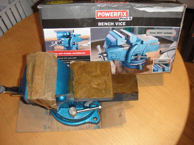 NEW POWERFIX VPA GS ANVIL SWIVEL BENCH VICE 4" / 10cm JAWS 7.3Kg £50.64 ...