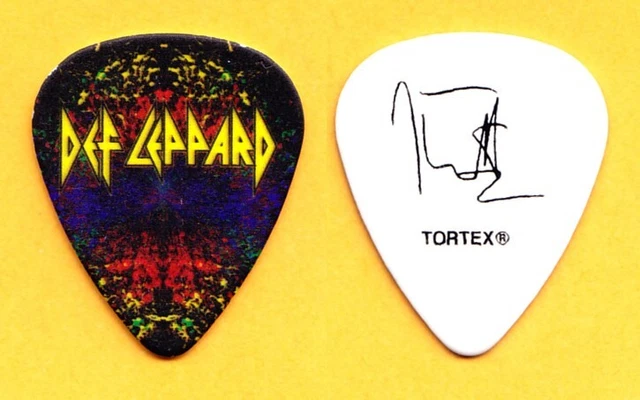 DEF LEPPARD JOE Elliott Signature White Guitar Pick - 2018 Hysteria ...