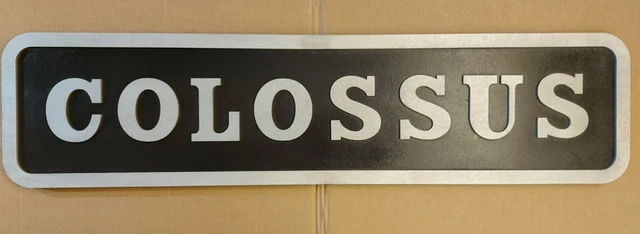 REPLICA SCALE 'CLASS 47' NAMEPLATE 'COLOSSUS ' 600mm £52.72 - PicClick UK