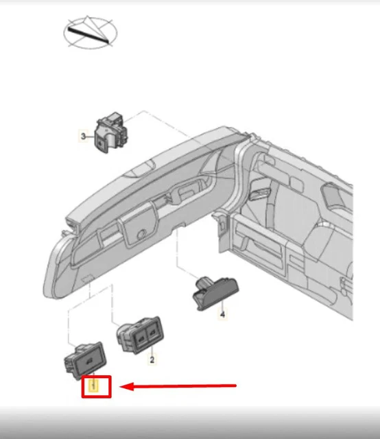 POIGNÉE DE HAYON arrière VW TIGUAN AD1 571959831WHS NEUF ORIGINE EUR 60 ...