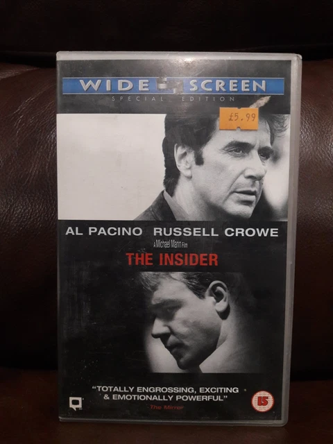THE INSIDER VHS Video - Big Box Ex Rental Touchstone pictures 15 PAL £6 ...