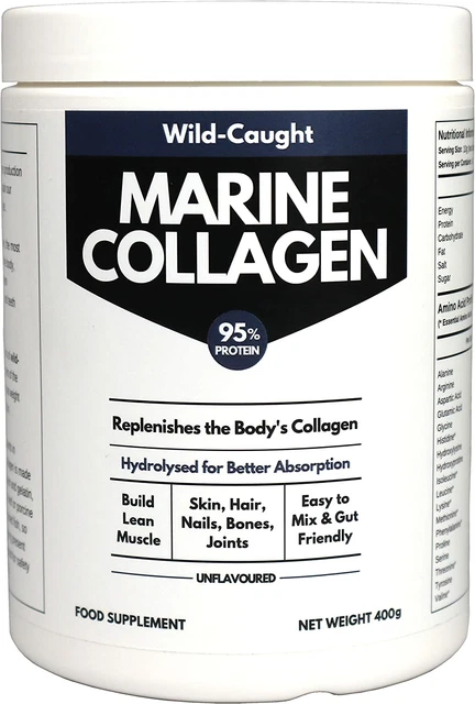 MARINE COLLAGEN POWDER (400G) | Hydrolysed from Wild Caught North SEA ...