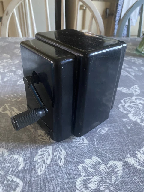 VINTAGE BAKELITE TELEPHONE MAGNETO BELL RINGER Generator GPO Hand ...