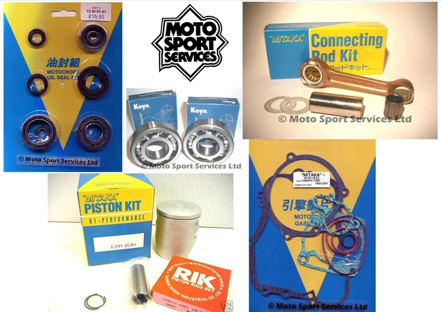 YAMAHA YZ 80 93-01 82cc Mitaka Moteur Rebuild Kit Canne Piston C ...