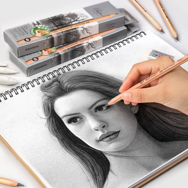 12PCS/BOX DRAFTING PENCIL Drawing Sketch Pencil Set Art Sketch Pencils ...