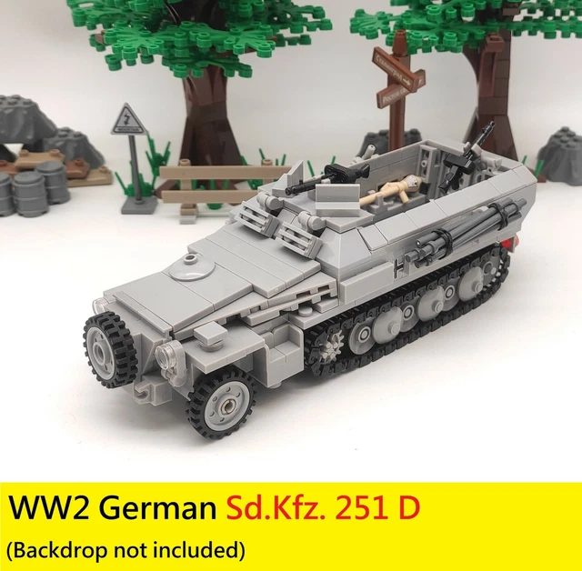 WW2 WWII GERMAN half track Sd.Kfz. 251 Ausf. D World War 2 II tank moc ...