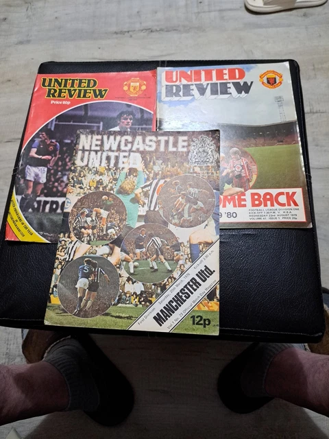 MANCHESTER UNITED FOOTBALL Programmes Joblot Vintage 1976-79-81 £1.13 ...