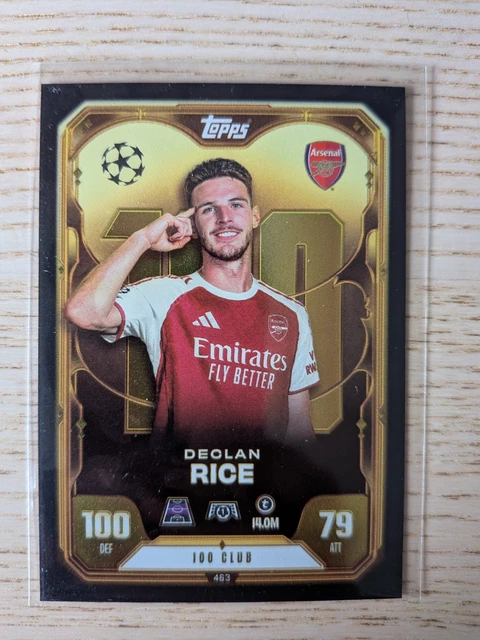 DECLAN RICE 100 Club Card # 463 - Topps Match Attax 2025/26 25/26 £1.00 ...