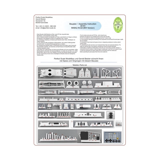 PERFECT SCALE MODELLBAU Modell Sets M48 A2 Avlb Bundeswehr Version VG/Mint EUR 98,14 - PicClick DE