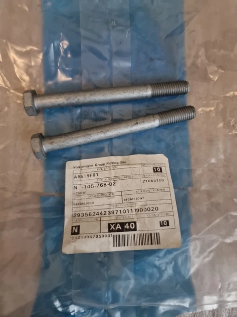 NEW GENUINE AUDI A4 8E B7 Front Suspension Arm Pinch Bolt Pair ...