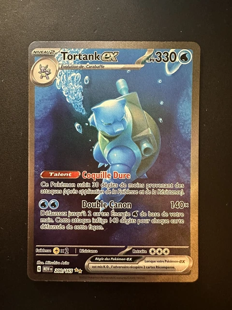 CARTE POKÉMON TORTANK ex ALT FULL ART 200/165 - 151 Ecarlate & Violet ...