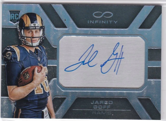 2016 PANINI INFINITY Football Jared Goff Auto RC Rookie/288 Rams Lions ...
