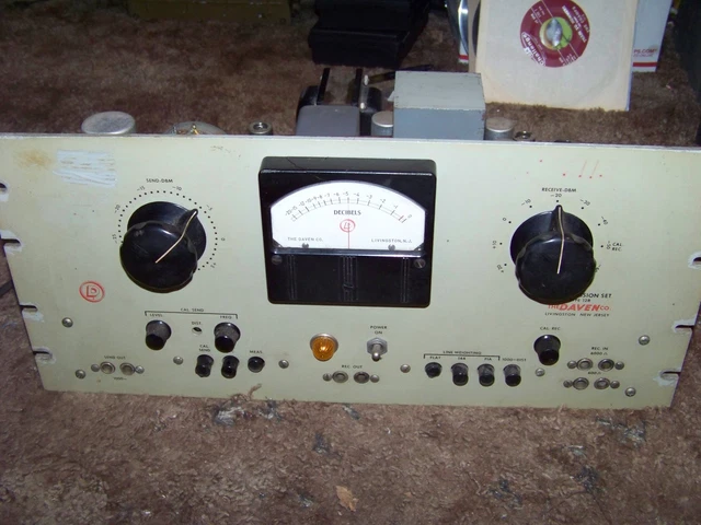 RARE DAVEN CO. type 12B Audio Tube Transmission Measuring and Test Set ...