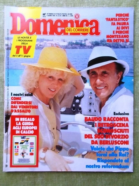 LA DOMENICA DEL Corriere 9 Giugno 1988 Europei Calcio Michael Jackson ...