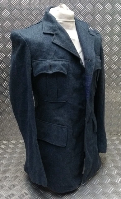 VINTAGE RAF JACKET No1 Dress Blue Grey Serge Wool WW2 Pattern World War ...