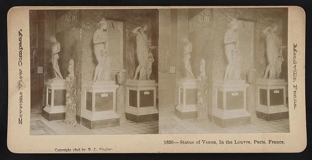 STATUE OF VENUS, in the Louvre, Paris, France Old Photo EUR 6,72 ...