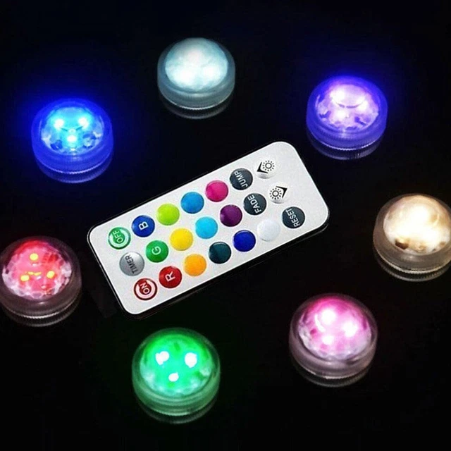 WIRELESS ADHESIVE LED Car Interior Ambient Light Colorful Remote ...