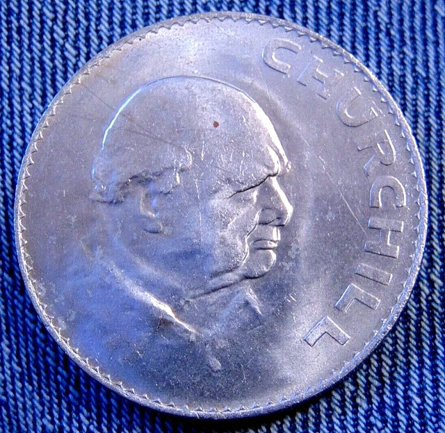 1965 COMMEMORATIVE WINSTON Churchill Crown coin BU UNC $12.99 - PicClick CA