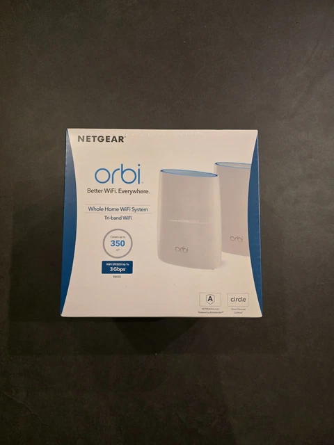 NETGEAR ORBI RBK50 Tri-Band Mesh-Set 3.000 Mbit/s Geschwindigkeit WLAN ...