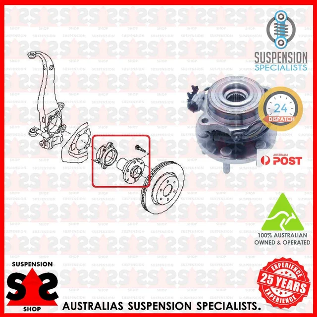 FRONT AXLE WHEEL Hub Suit NISSAN Navara Np300 Platform/Chassis (D40) 2.5 dCi EUR 178,13 ...