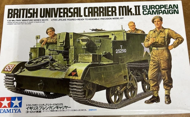 TAMIYA 1/35 SCALE WW2 British Universal Carrier Mk.II Military model ...