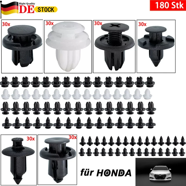 180X KFZ CLIPS für HONDA Civic Befestigung Klips Halter Spreizniet ...