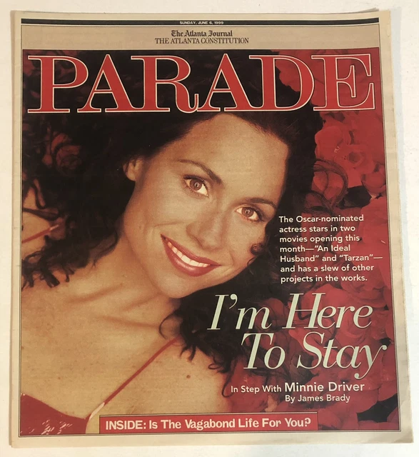 JUNE 6 1999 Parade Magazine Minnie Driver £3.19 - PicClick UK