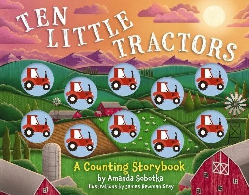 AMANDA SOBOTKA TEN Little Tractors (Libro de cartón) Counting ...