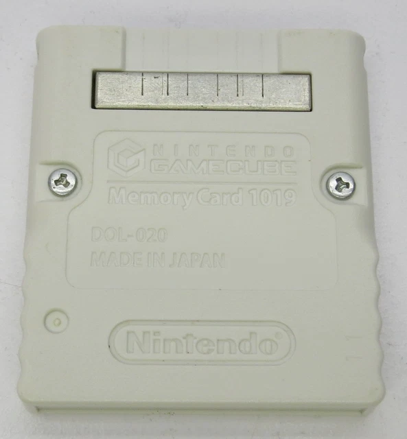NINTENDO GAMECUBE MEMORY Card 1019 DOL-020 Made in Japan $39.97 ...