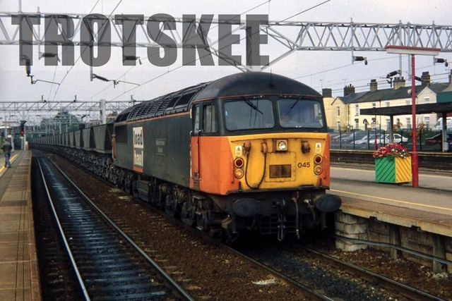 35MM SLIDE BR British Rail Diesel Loco Class 56 56045 Stafford 1998 ...