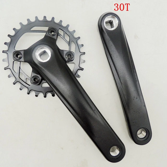 BIKE REPLACEMENT PART Crankset with Square Hole and Single Speed Setup ...